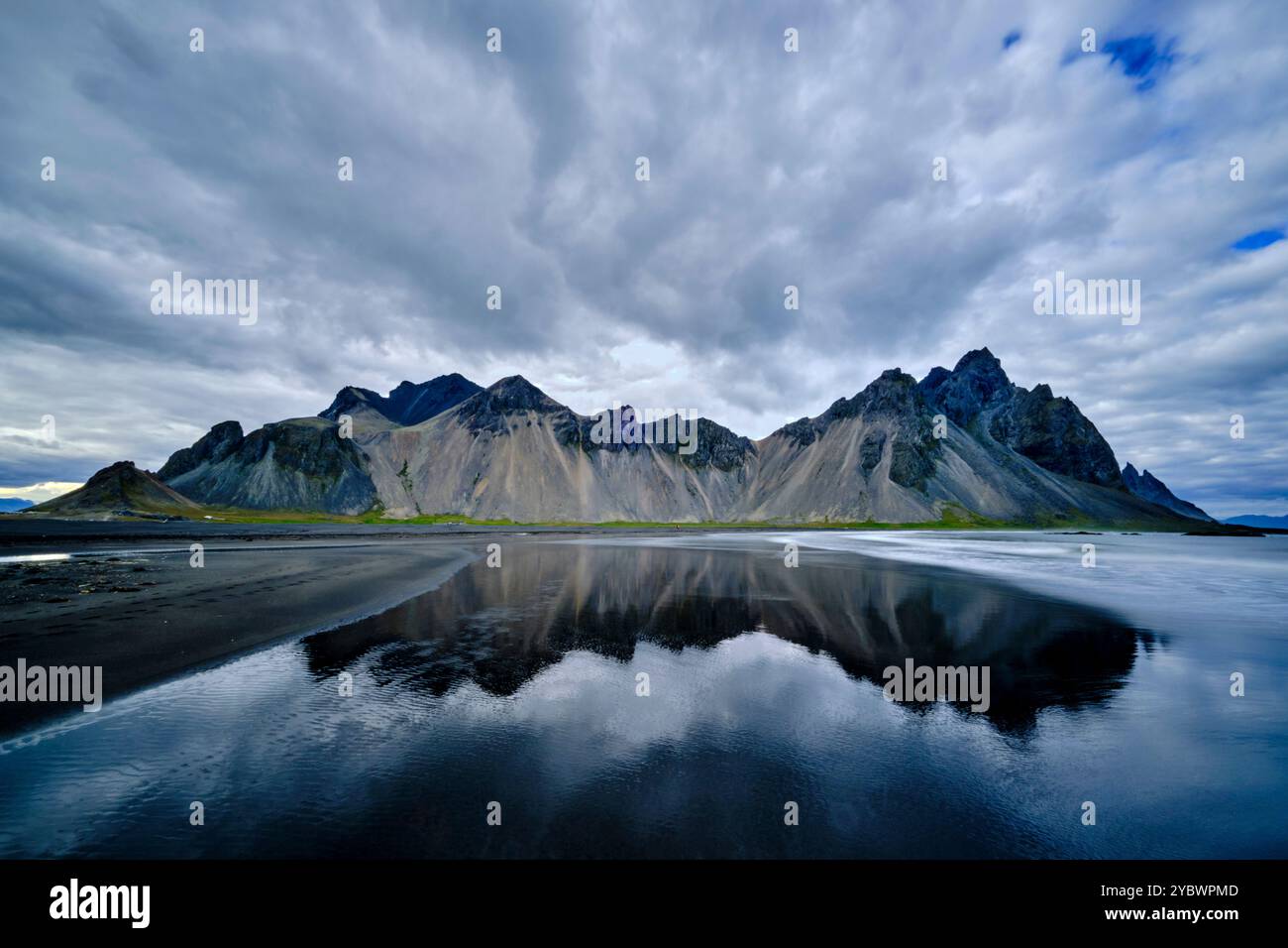 Iceland, Austurland region, Hofn, Stokksnes peninsula, Vestrahorn ...