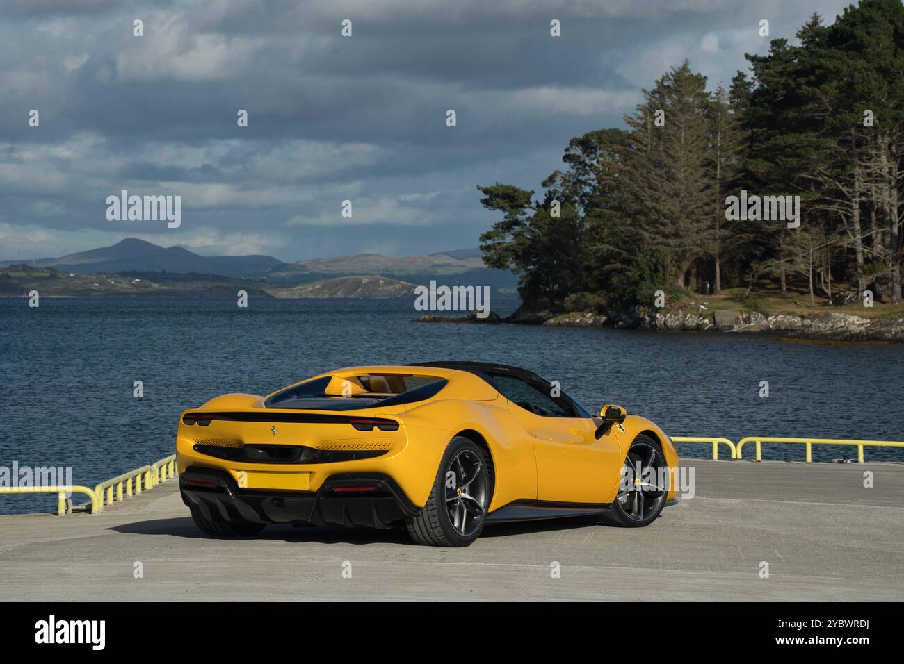 Ferrari 296 GTS in Giallo Modena Stock Photo - Alamy