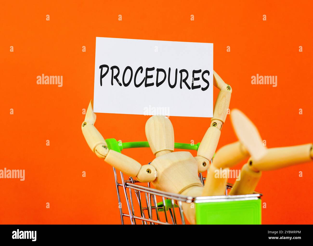 Procedures symbol. Concept word Procedures on beautiful white paper ...