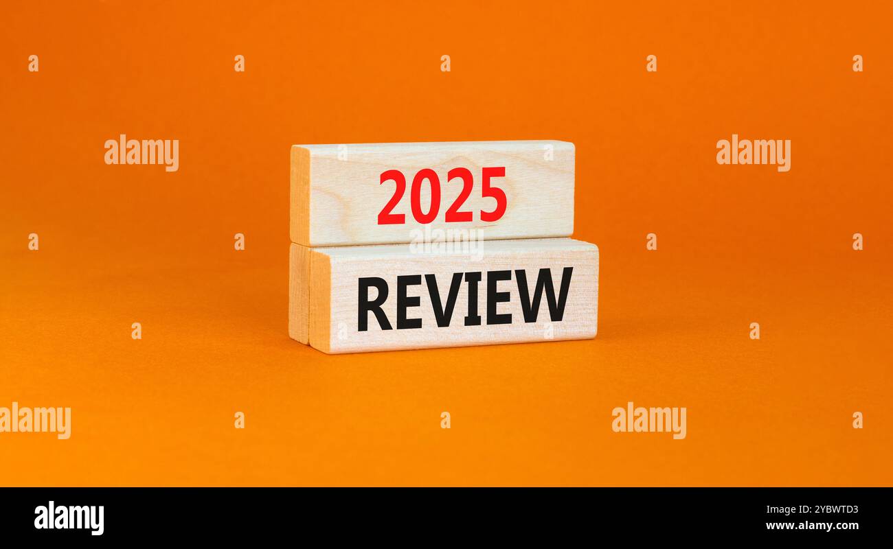 Planning 2025 review new year symbol. Concept words 2025 Review on ...