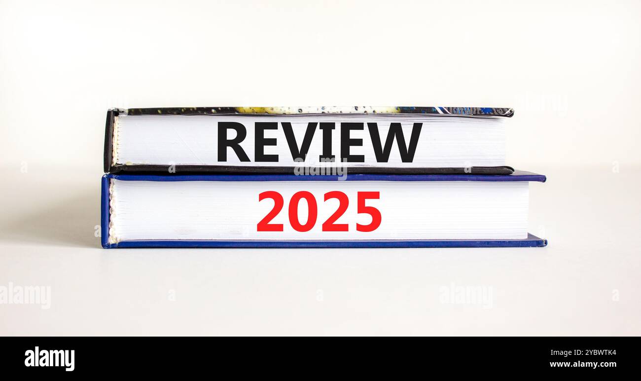 Planning review 2025 new year symbol. Concept words Review 2025 on ...