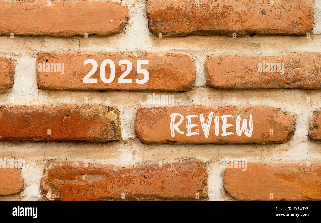 Planning 2025 review new year symbol. Concept words 2025 Review on ...