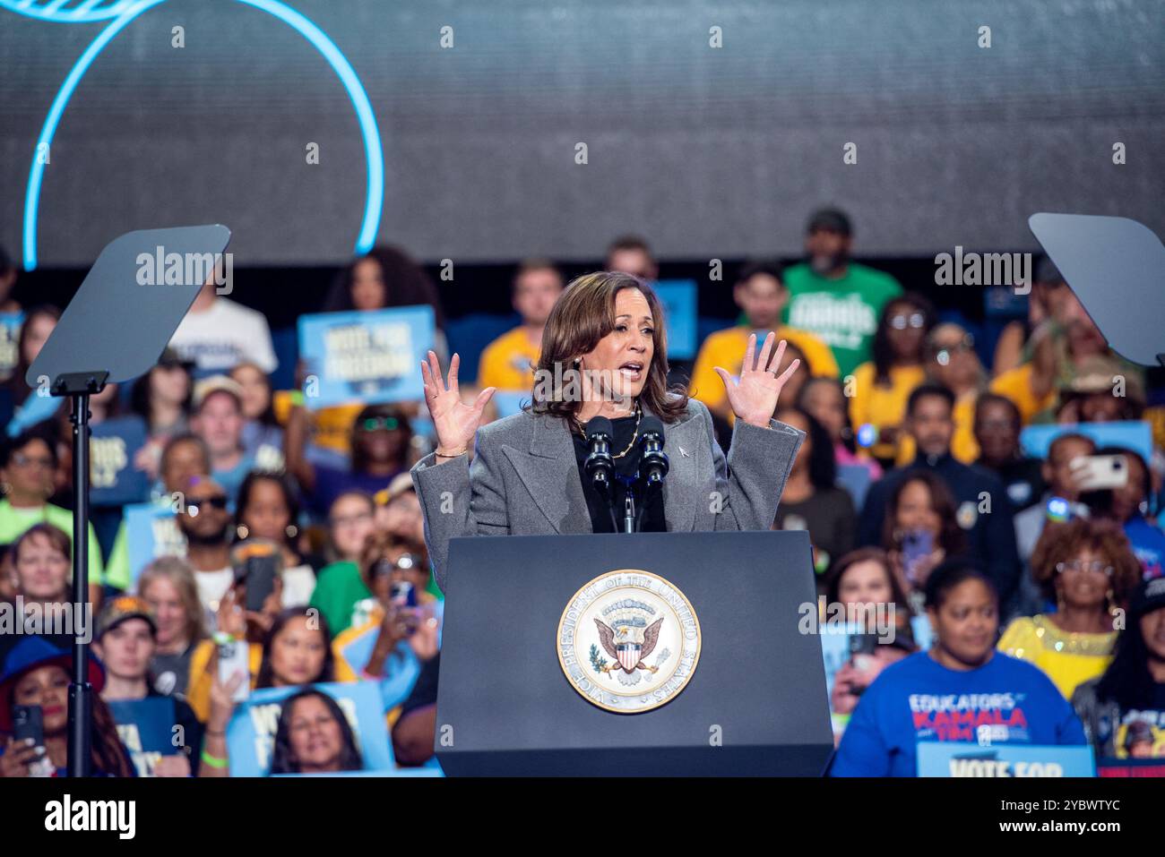 Atlanta, United States. 19th Oct, 2024. United States Vice President ...