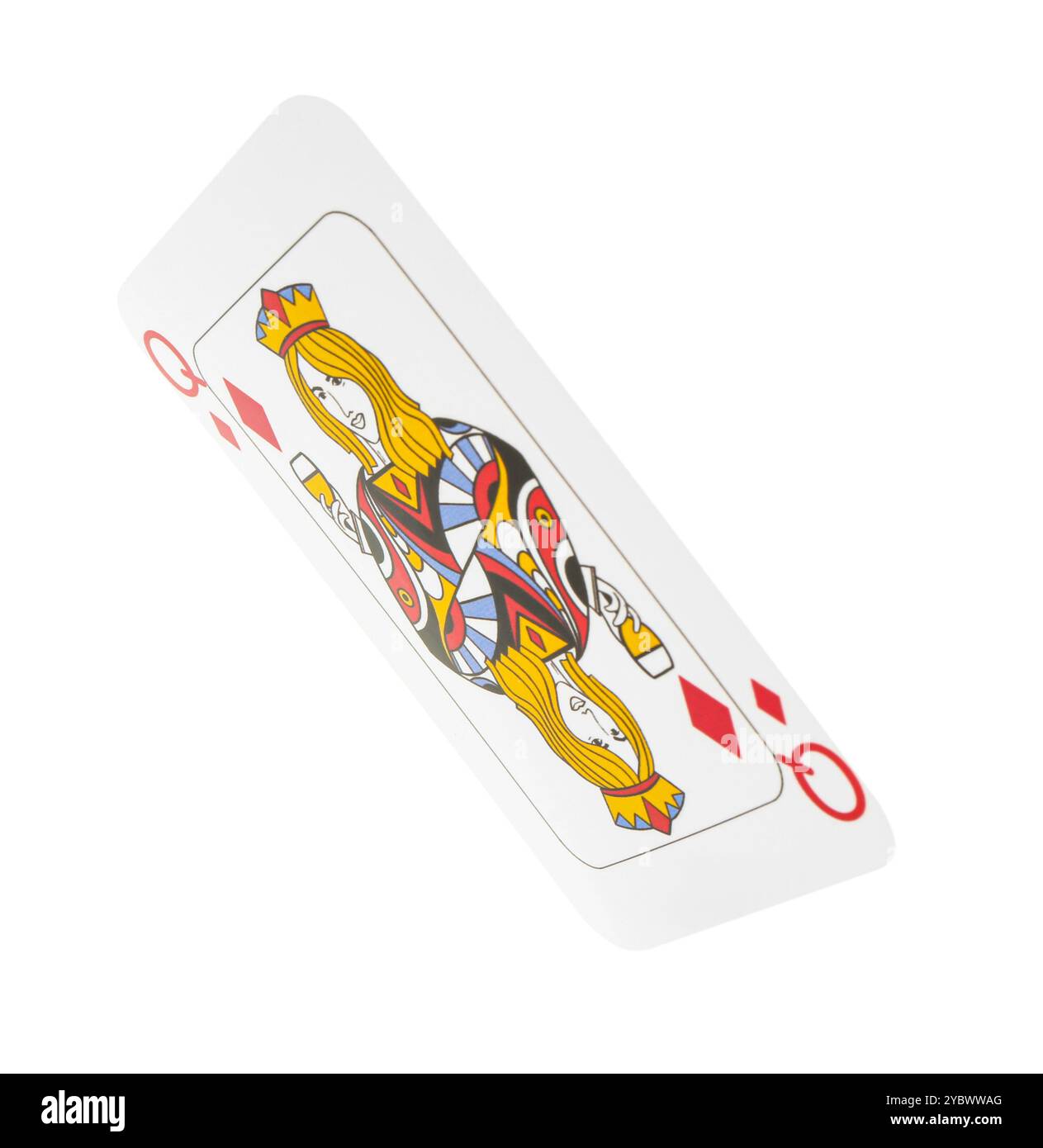 Queen of diamonds card Cut Out Stock Images & Pictures - Alamy