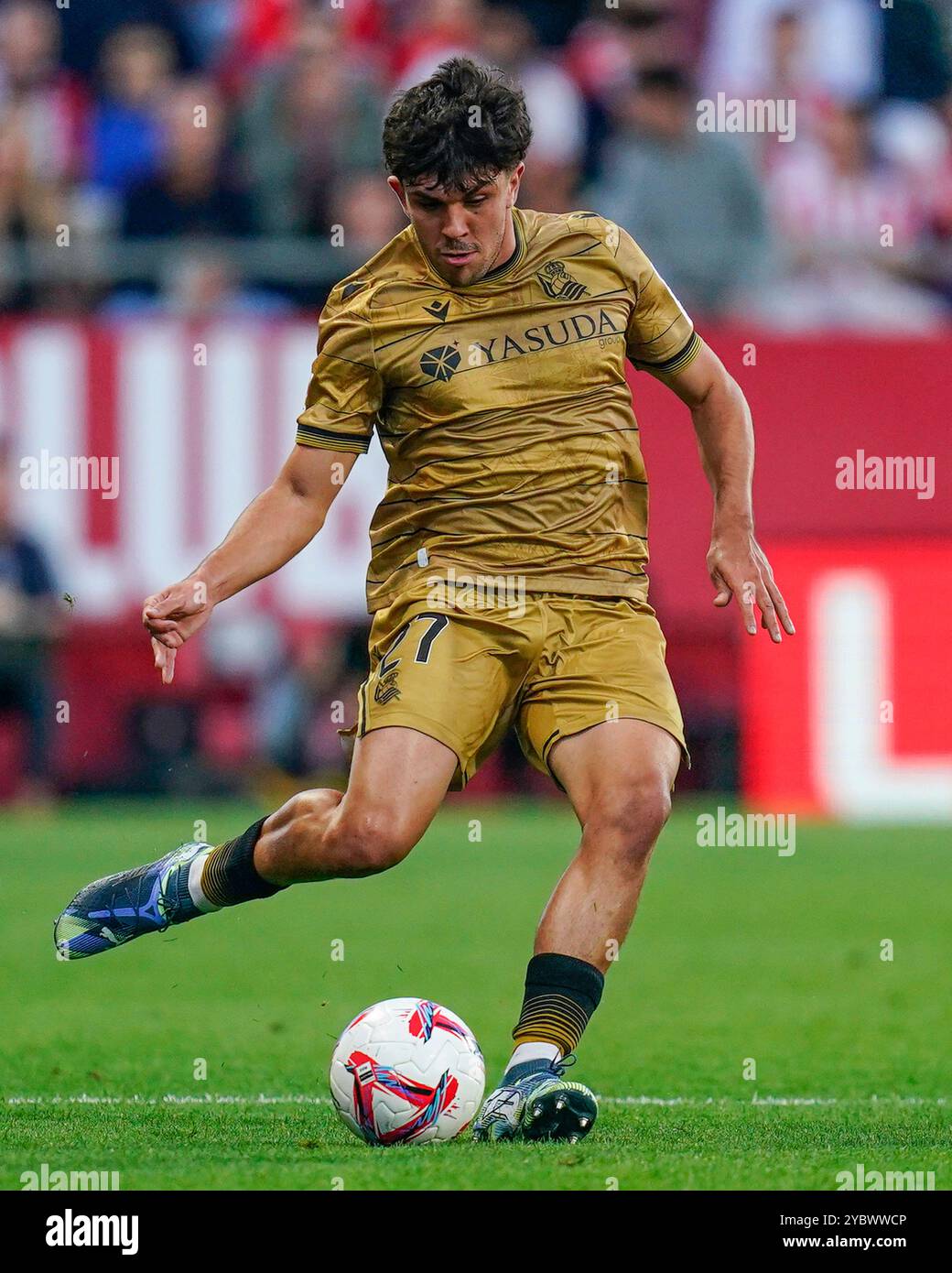 Benat Turrientes of Real Sociedad during the La Liga EA Sports match ...