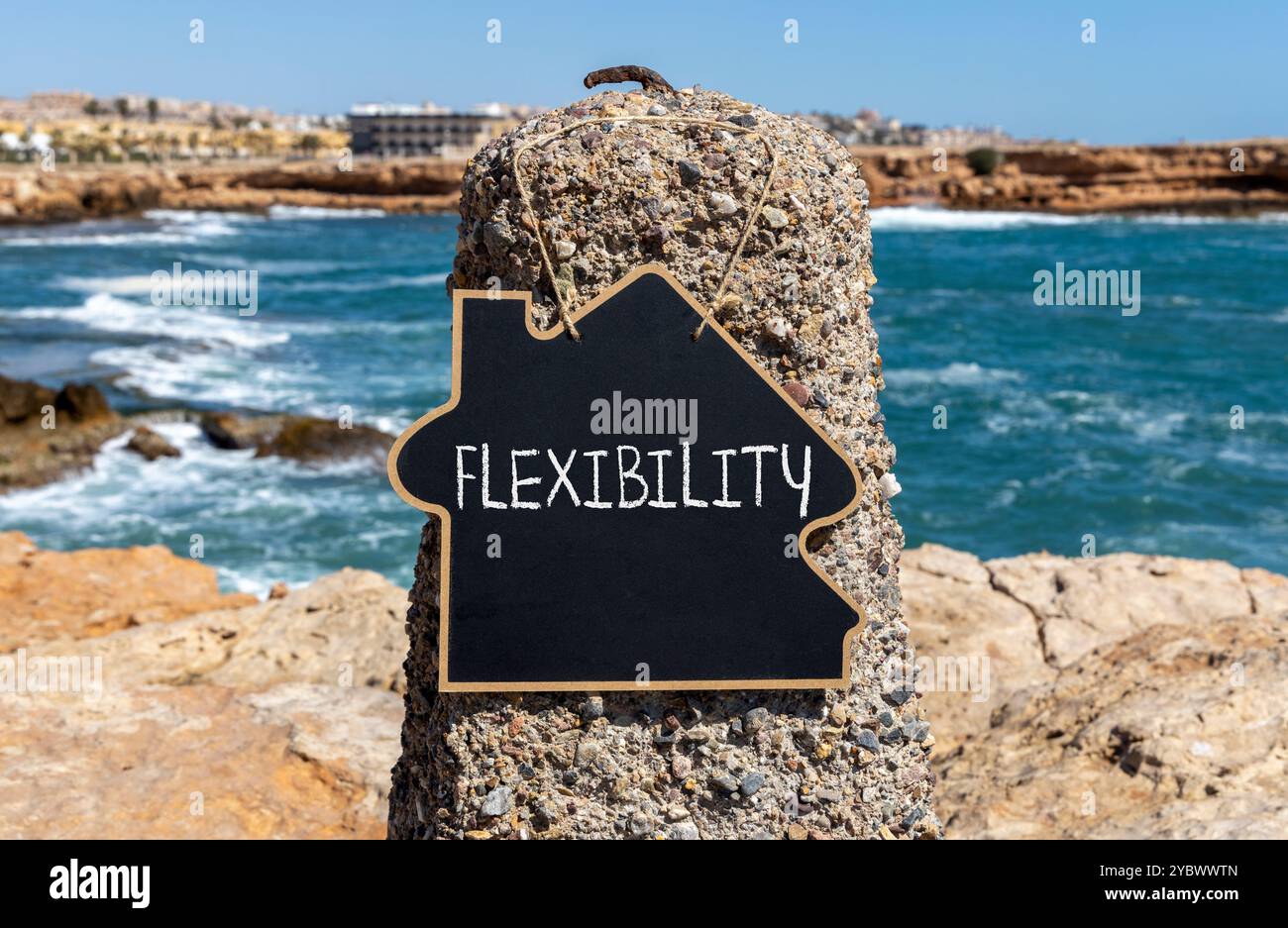 Flexibility symbol. Concept word Flexibility on beautiful chalk ...