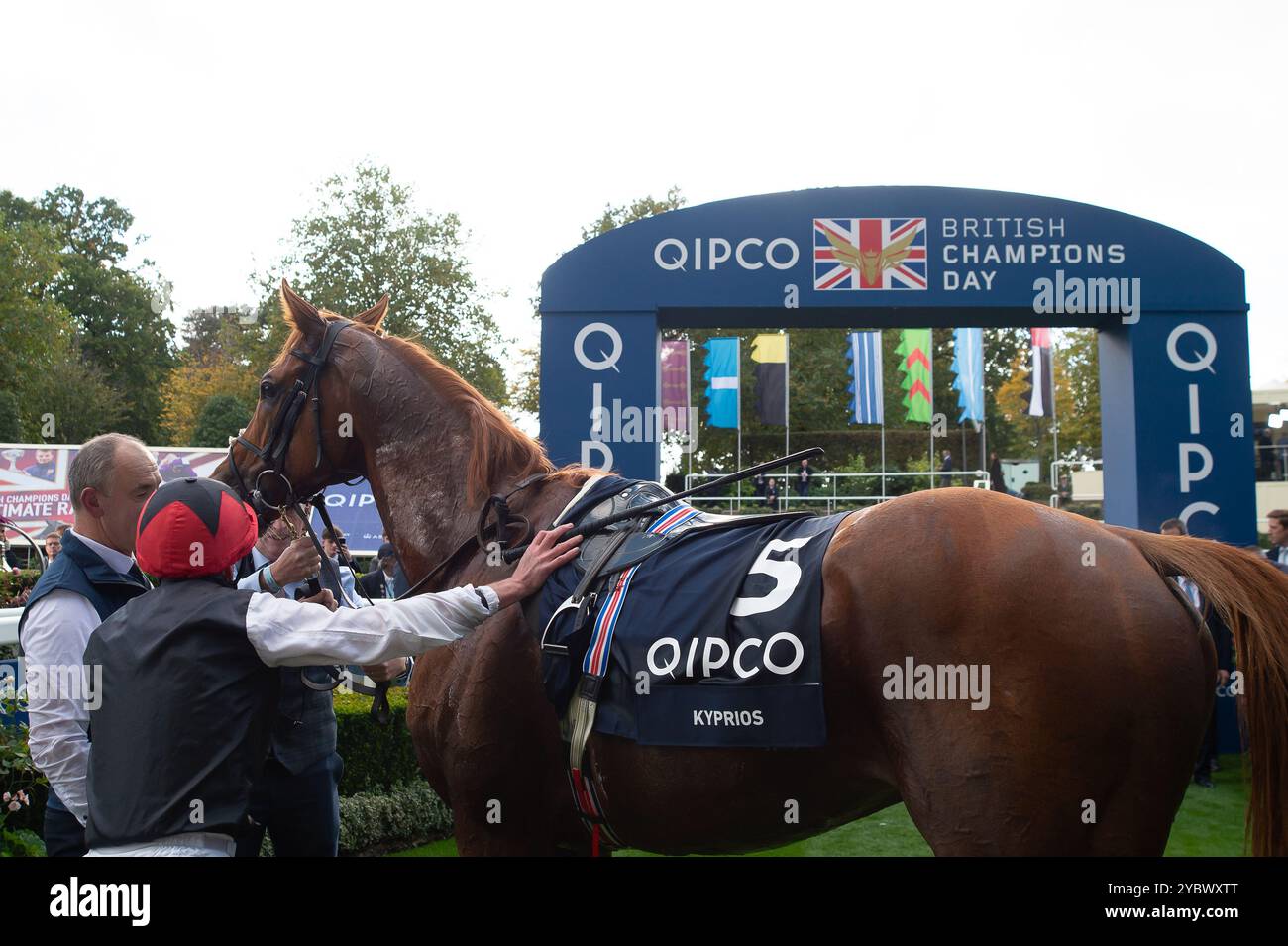 Ascot, Berkshire, UK. 19th October, 2024. KYPRIOS ridden by jockey Ryan ...