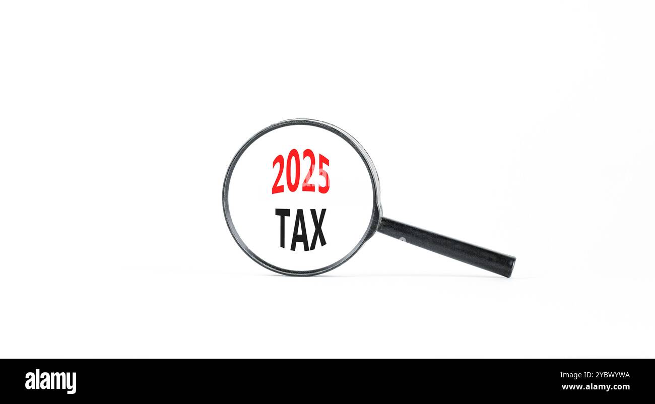 Planning 2025 tax new year symbol. Concept words 2025 Tax on beautiful ...
