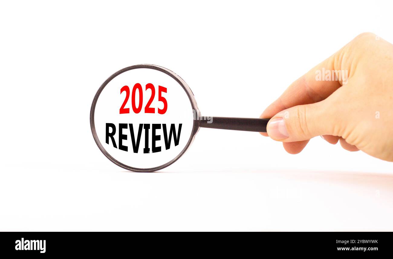 Planning 2025 review new year symbol. Concept words 2025 Review on ...