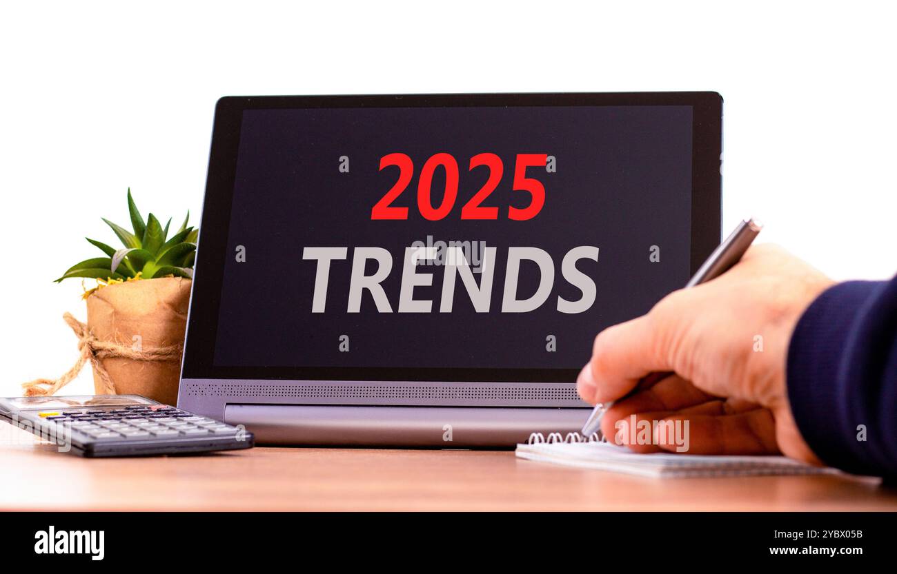 Planning 2025 trends new year symbol. Concept words 2025 Trends on ...