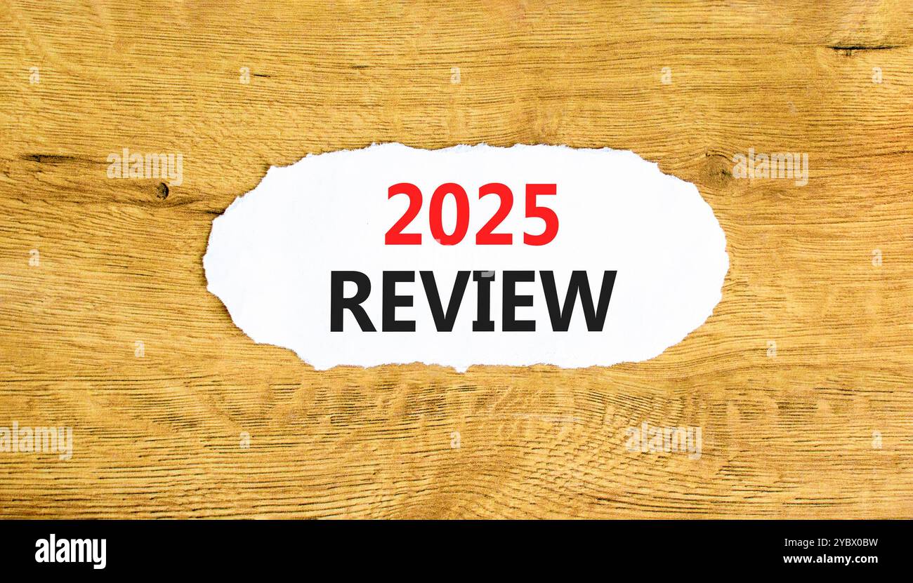 Planning 2025 review new year symbol. Concept words 2025 Review on ...