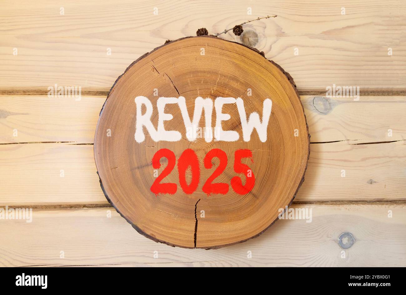 Planning review 2025 new year symbol. Concept words Review 2025 on ...