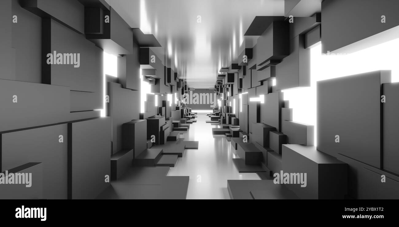 Soft geometric shapes in Black and White Stock Photos & Images - Alamy