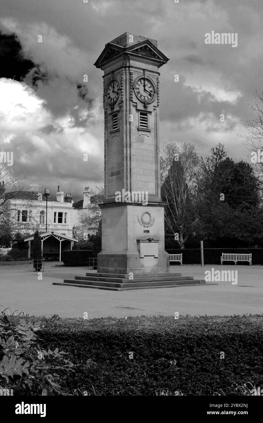 The Clock Tower memorial in Jephson Gardens, Royal Leamington Spa ...