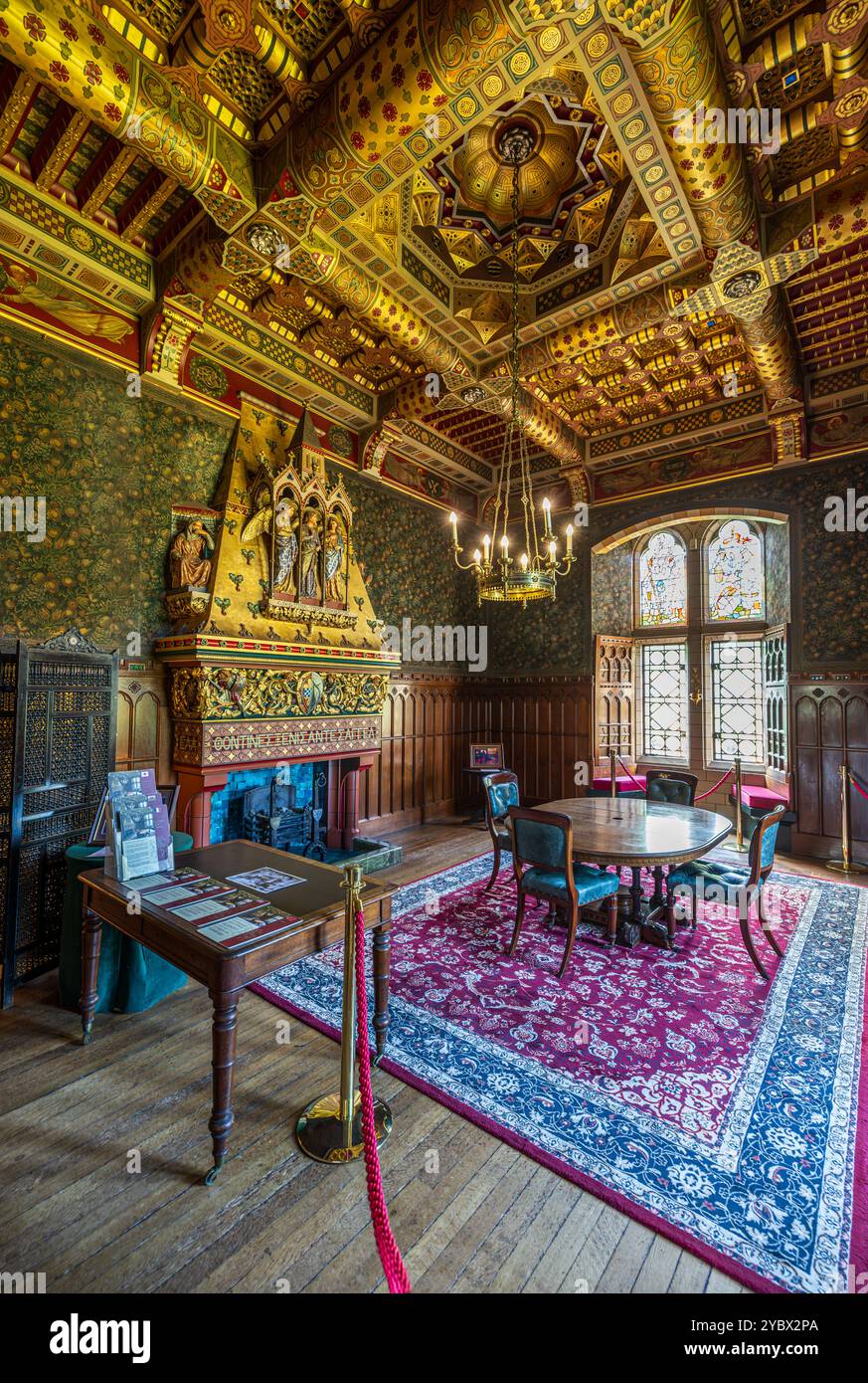 The Small Dining Room at Cardiff Castle, Wales, UK Stock Photo - Alamy