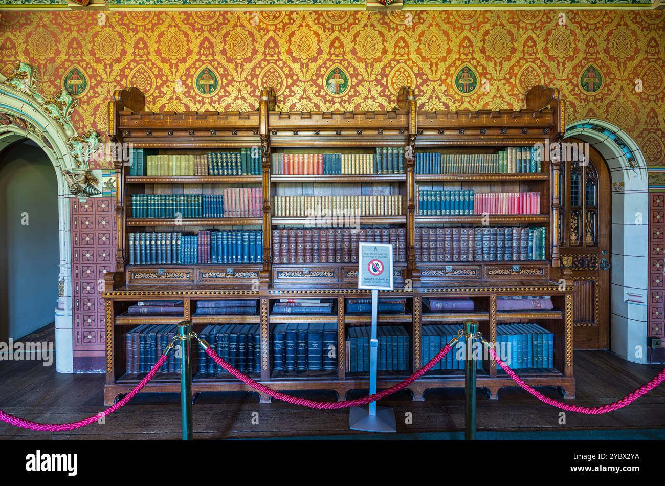 Cardiff Castle library, Cardiff, wales, UK Stock Photo - Alamy