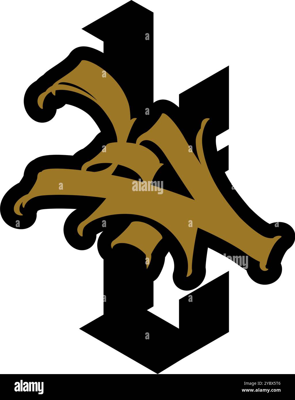 Letter L in graffiti and gothic style. Vector. Graffiti, tag and ...