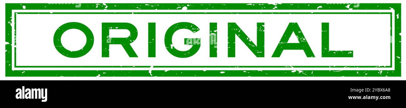 Grunge green original word square rubber seal stamp on white background Stock Vector Image & Art ...
