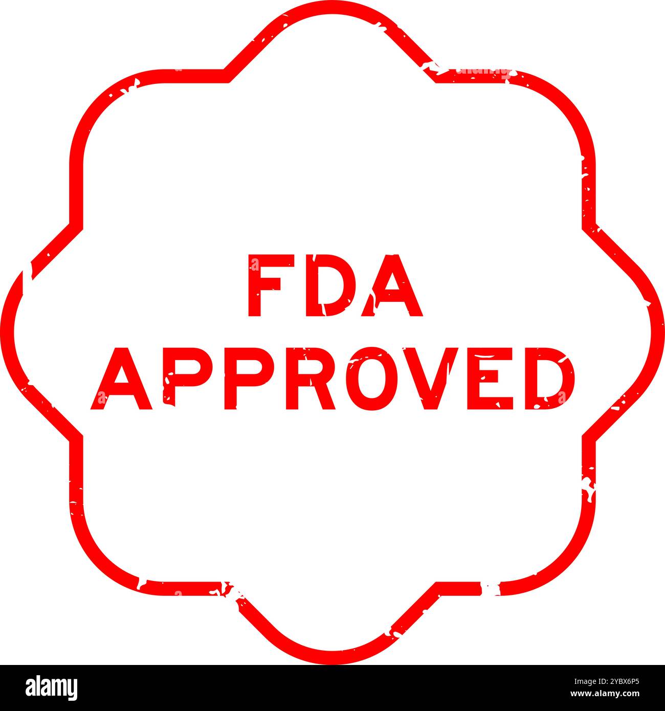Grunge red FDA approved word rubber seal stamp on white background Stock Vector Image & Art - Alamy