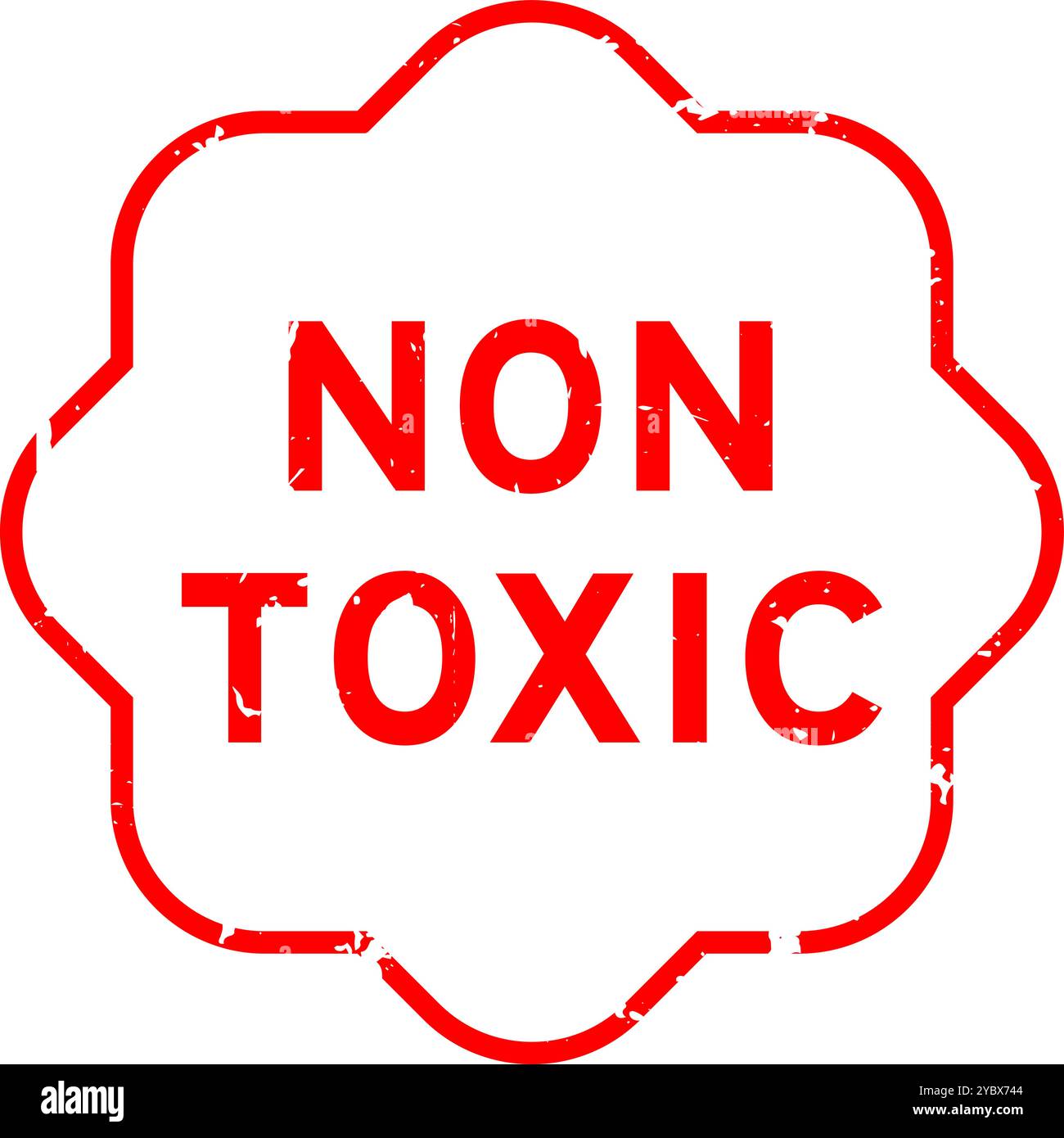 Grunge red non toxic word rubber seal stamp on white background Stock Vector Image & Art - Alamy