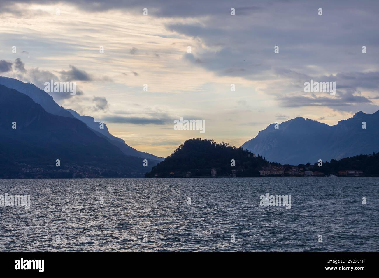 Lake Como landscape in full daylight Stock Photo - Alamy