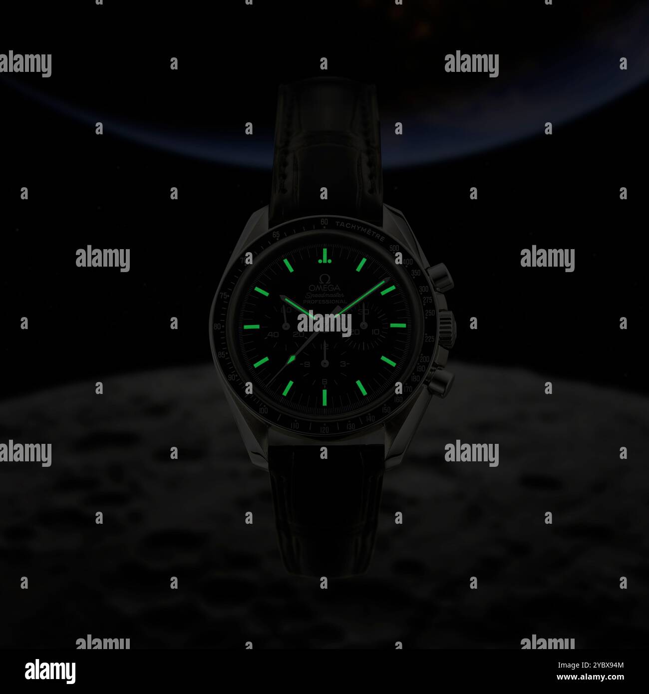 Milan, Italy - October 16, 2024: close up on Omega Speedmaster ...