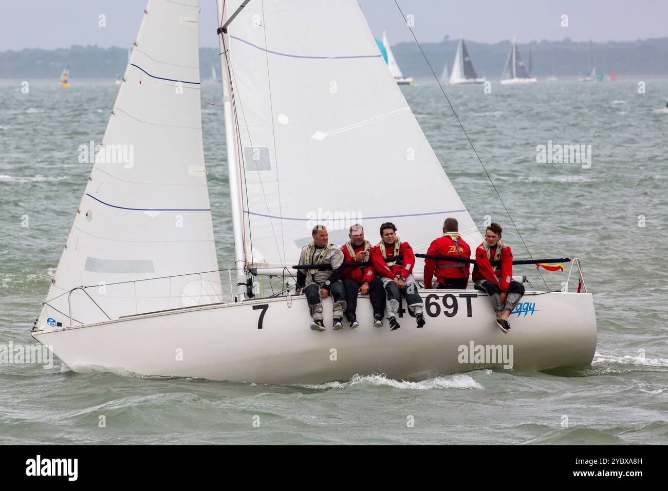 Cowes Week 2022 - IRC Class 7 yachts Stock Photo - Alamy