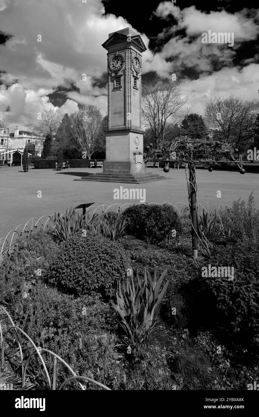 The Clock Tower memorial in Jephson Gardens, Royal Leamington Spa ...