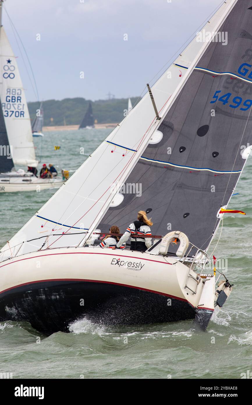 Cowes Week 2022 - IRC Class 7 yachts Stock Photo - Alamy