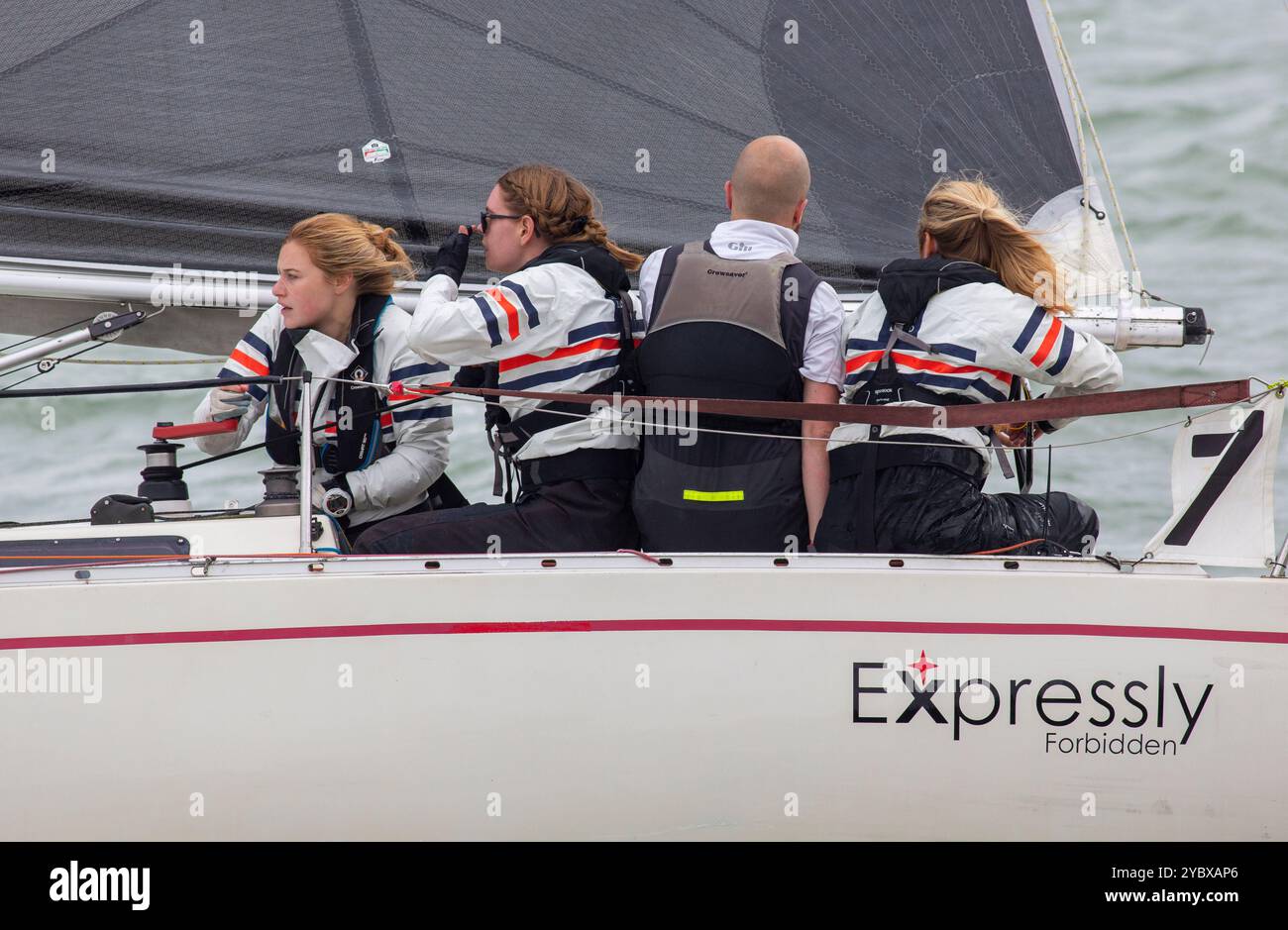 Cowes Week 2022 - IRC Class 7 yachts Stock Photo - Alamy