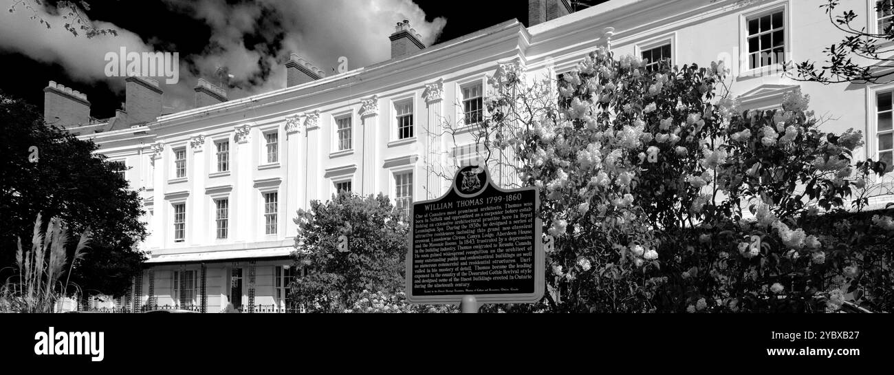 Victorian neo-classical architecture at Landsdowne Crescent, Leamington ...