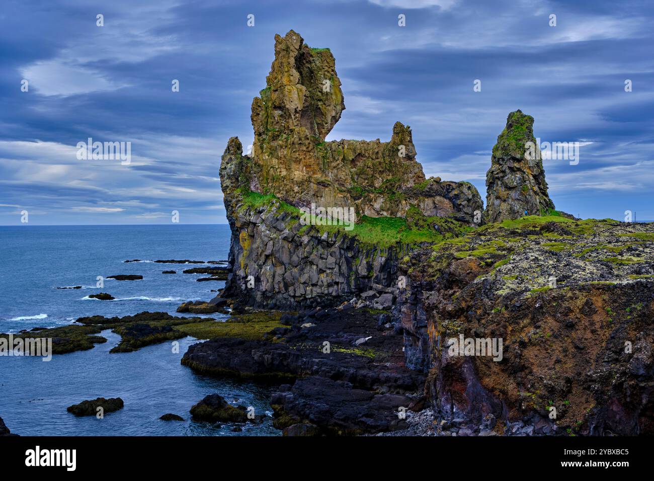 Londrangar snaefellsnes peninsula vesturland hi-res stock photography ...