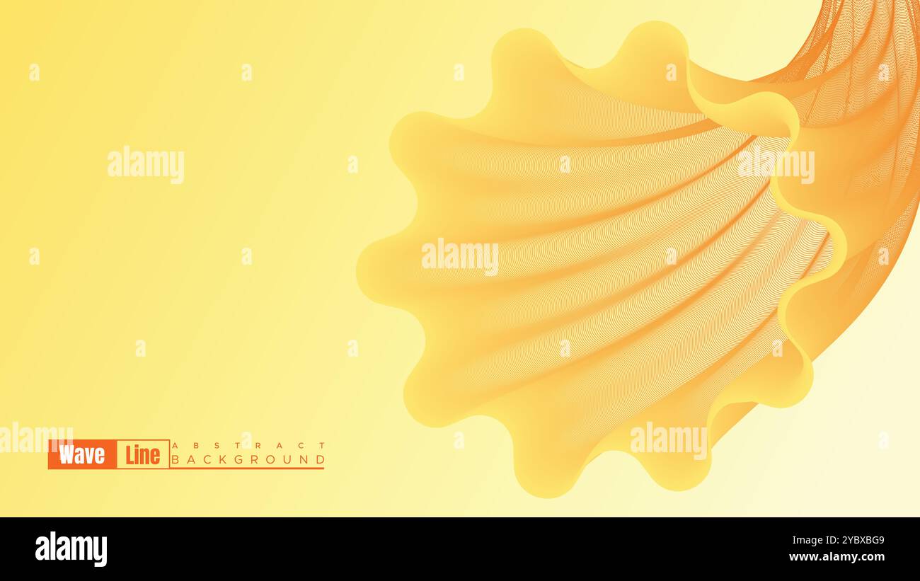 Abstract Digital Flowing Wave Stock Line Background Abstract Gradient Dynamic Waves Flow Grid