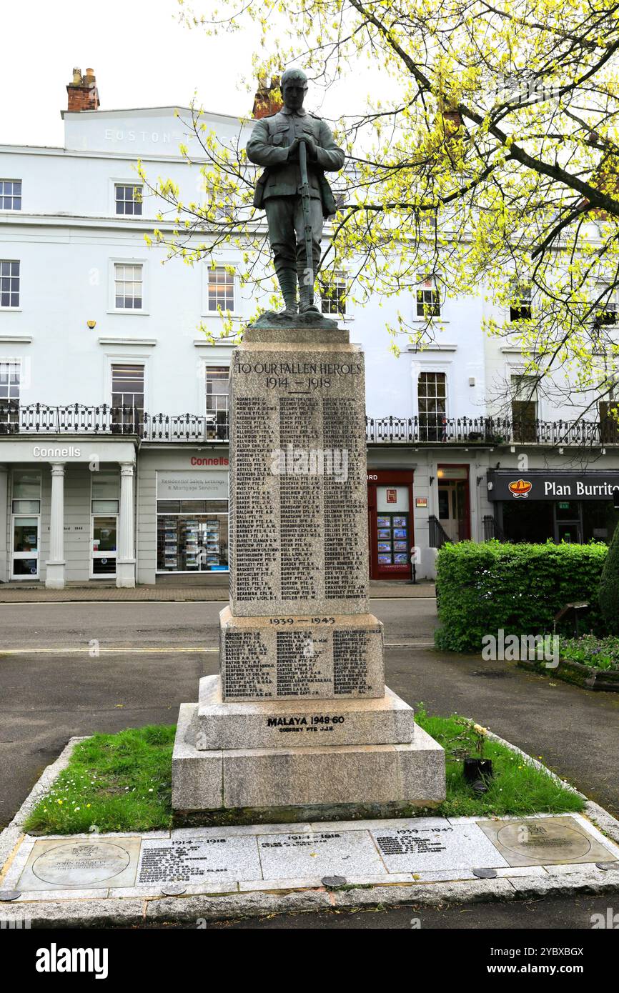 The War Memorial in Parade Gardens, Royal Leamington Spa, Warwickshire ...