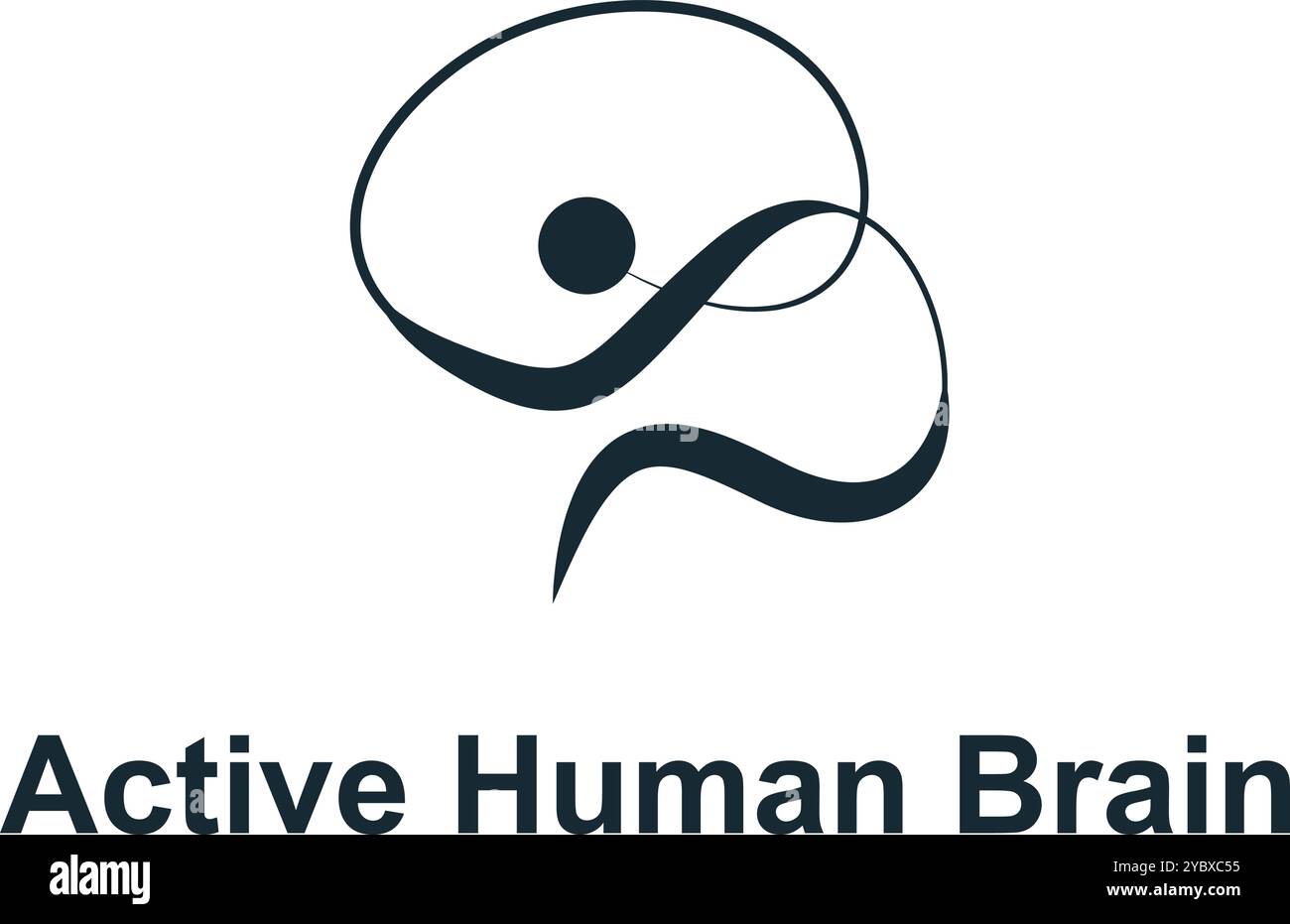 Active brain logo hi-res stock photography and images - Alamy