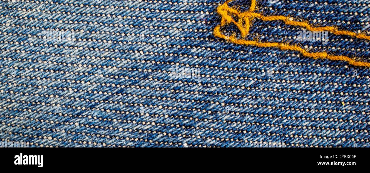 Blue denim fabric visible details hi-res stock photography and images ...