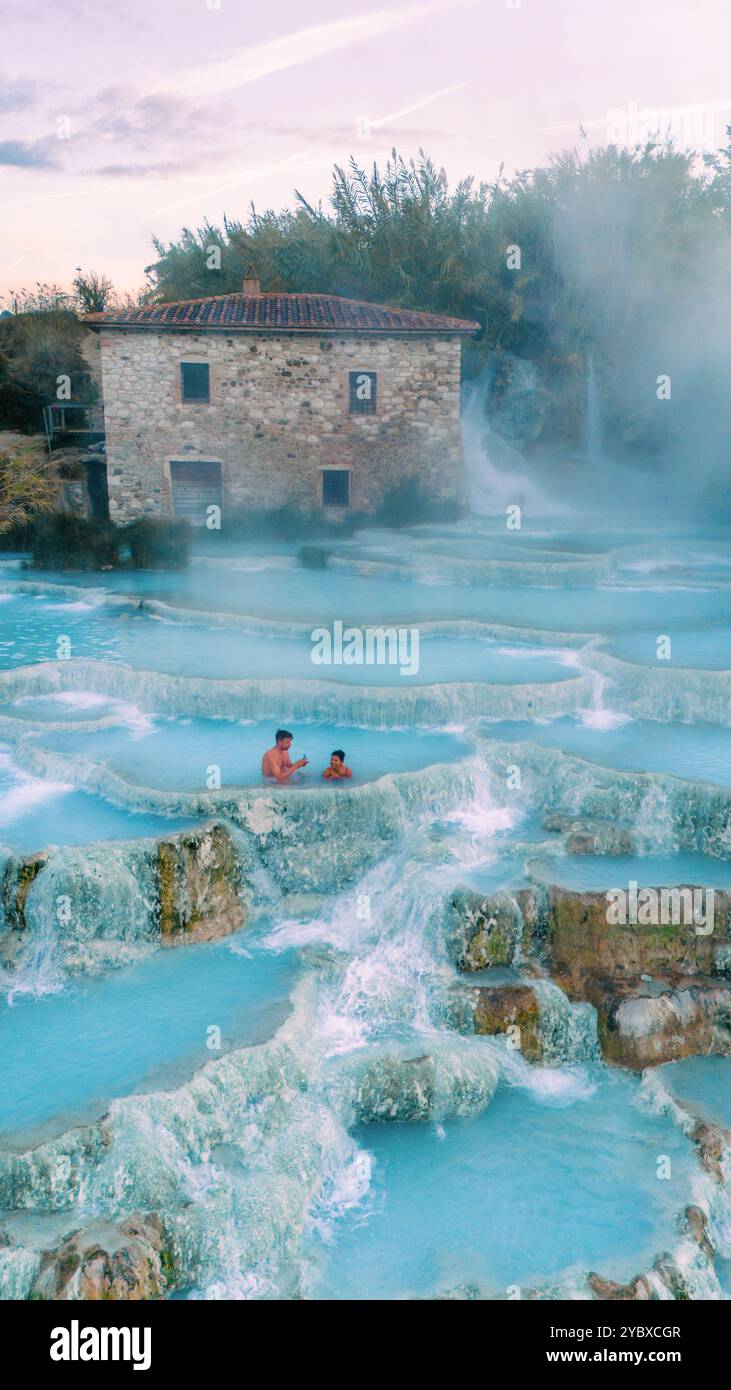 Healing waters of saturnia thermal baths hi-res stock photography and ...