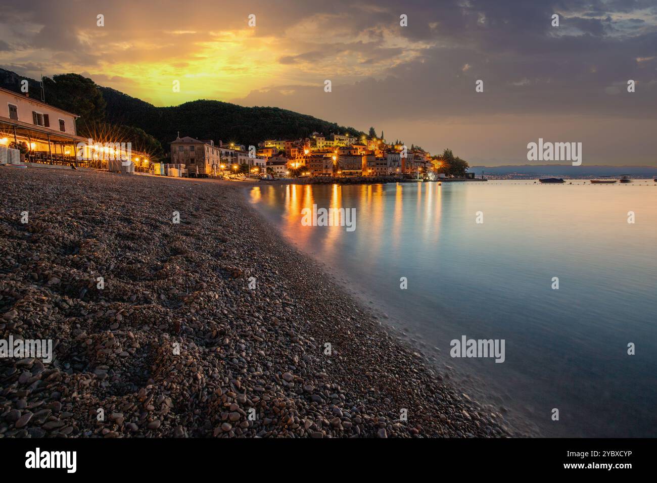 Moscenicka Draga, Istria, Croatia. Beautiful sea and beach photo with ...