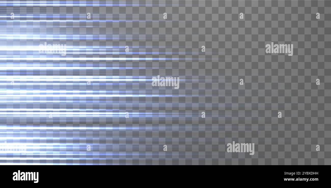 Speed rays, light neon flow, zoom in motion effect, blue glow speed ...