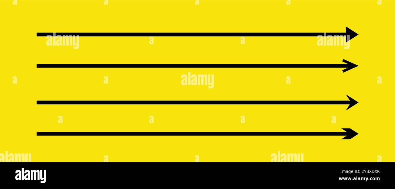 Black and white arrow set hi-res stock photography and images - Alamy