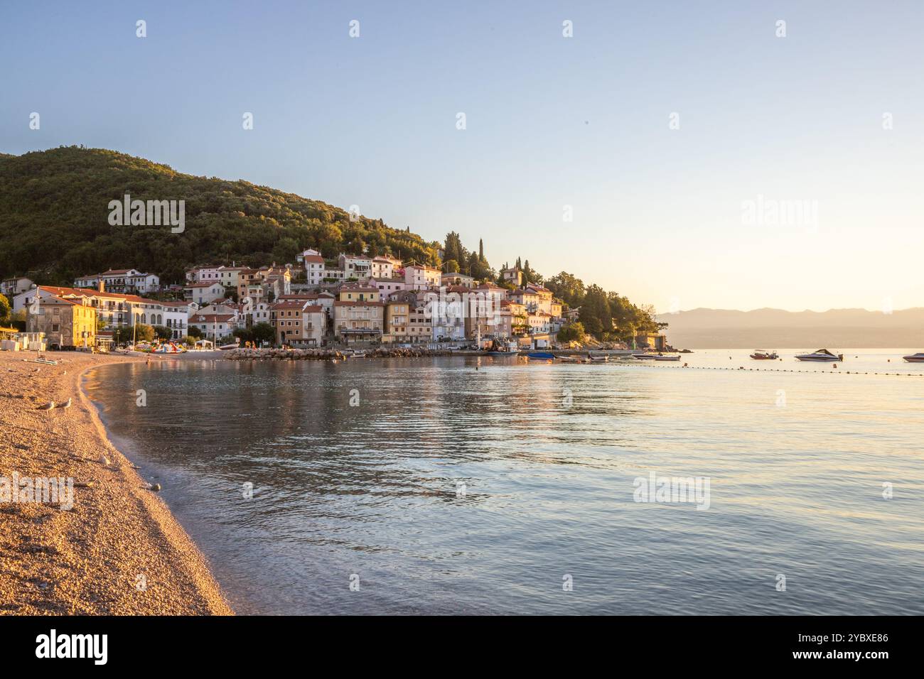 Moscenicka Draga, Istria, Croatia. Beautiful sea and beach photo with ...