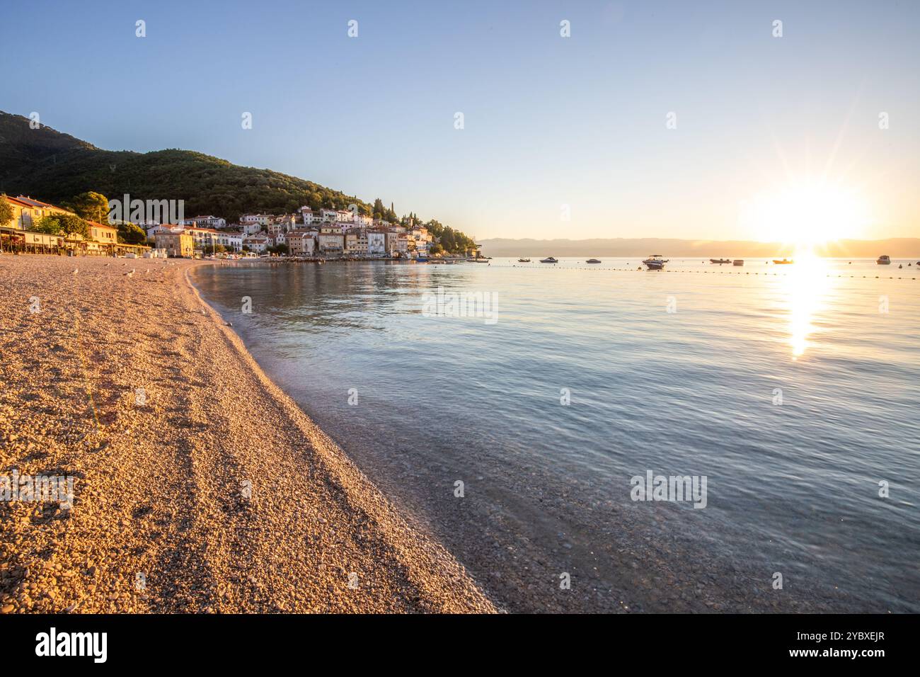 Moscenicka Draga, Istria, Croatia. Beautiful sea and beach photo with ...