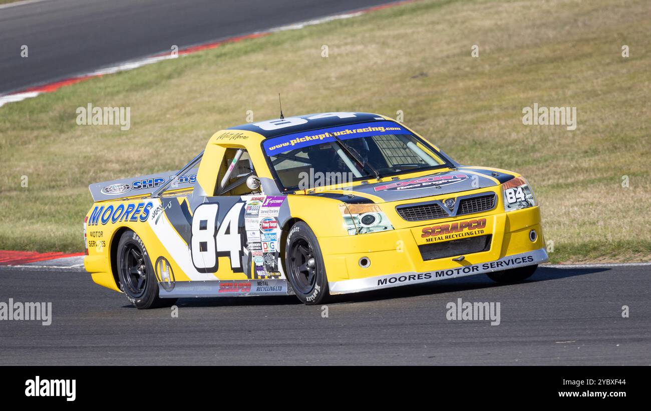 Matthew Moore competing in the 2024 British Pick-Up Truck Racing ...