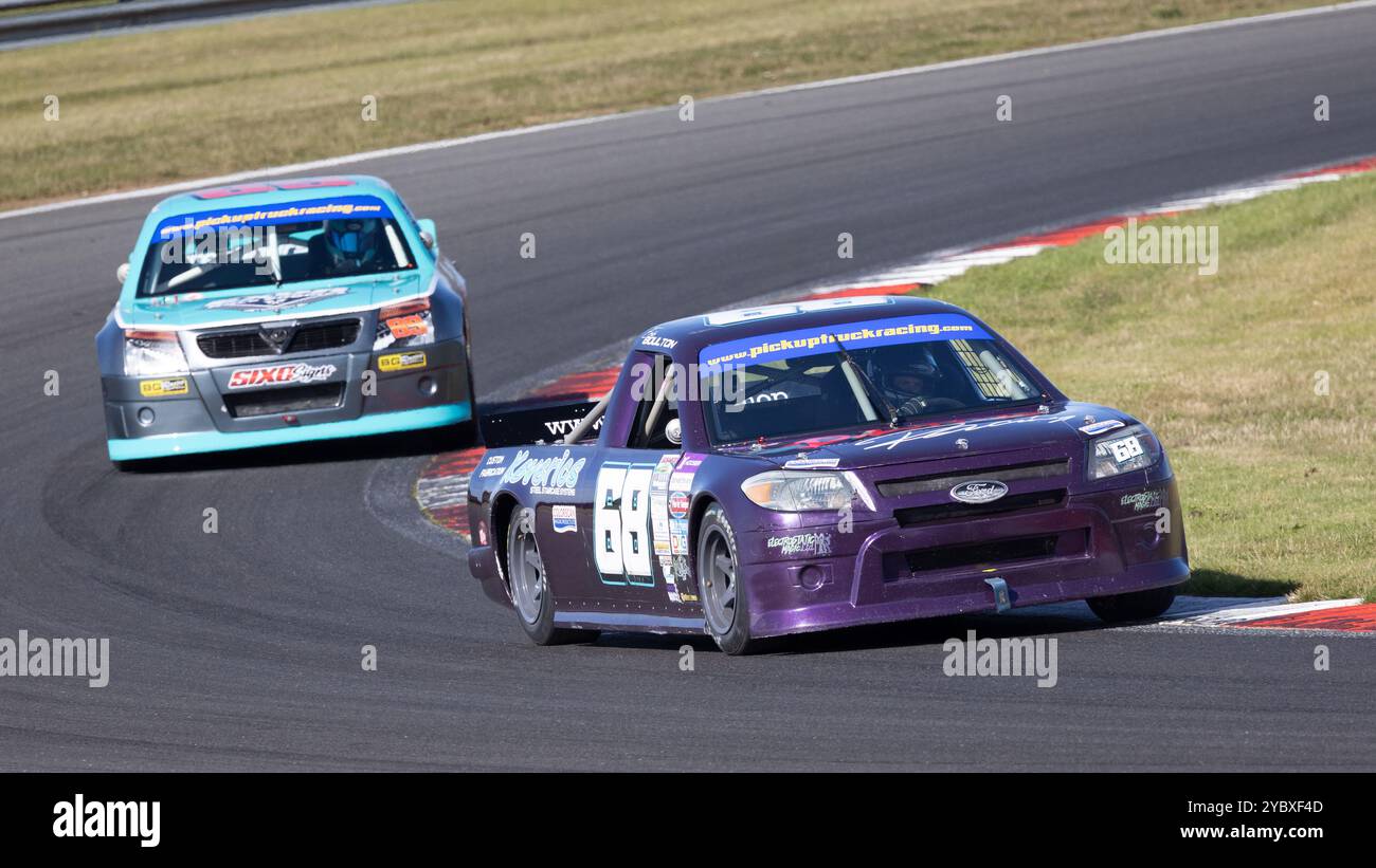 Eric Boulton competing in the 2024 British Pick-Up Truck Racing ...