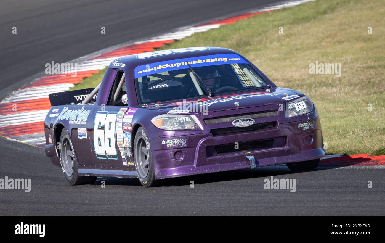 Eric Boulton competing in the 2024 British Pick-Up Truck Racing ...