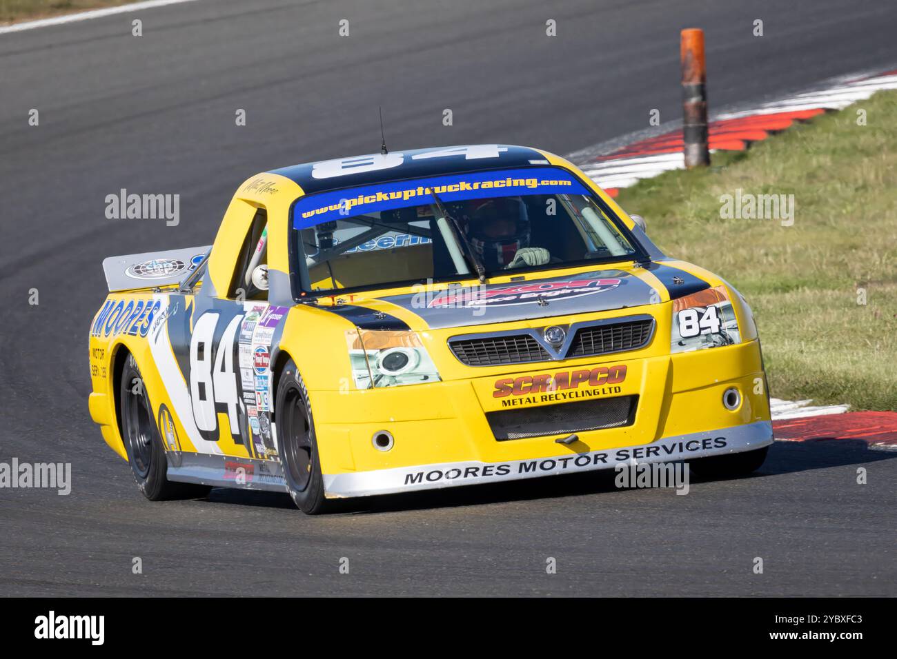 Matthew Moore competing in the 2024 British Pick-Up Truck Racing ...