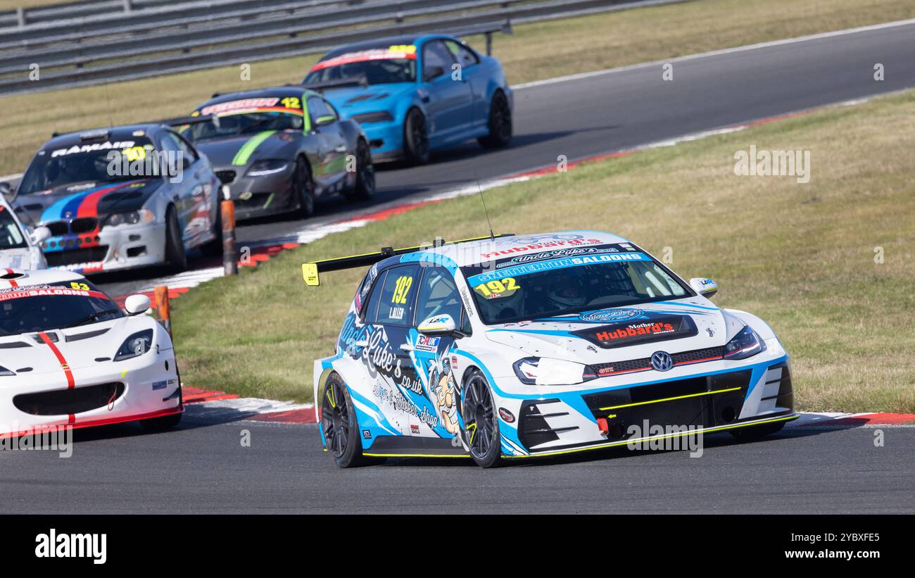 Luke Allen in his VW Golf TCR during the 2024 Uncle Luke's Snetterton ...