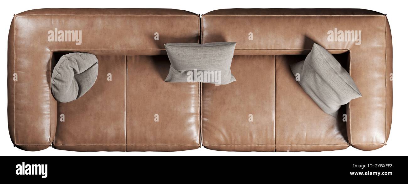 Caramel leather sofa hi-res stock photography and images - Alamy