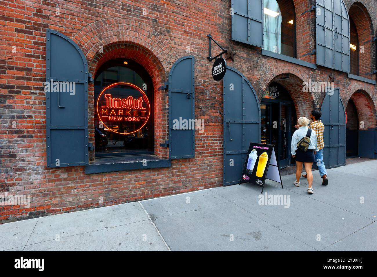 Time Out Market, 55 Water St, Brooklyn, New York. NYC storefront of a ...