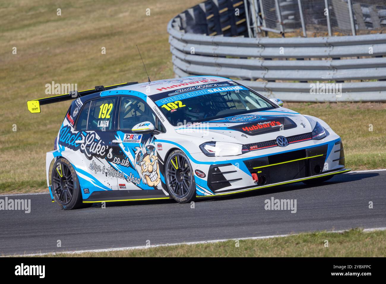 Luke Allen in his VW Golf TCR during the 2024 Uncle Luke's Snetterton ...
